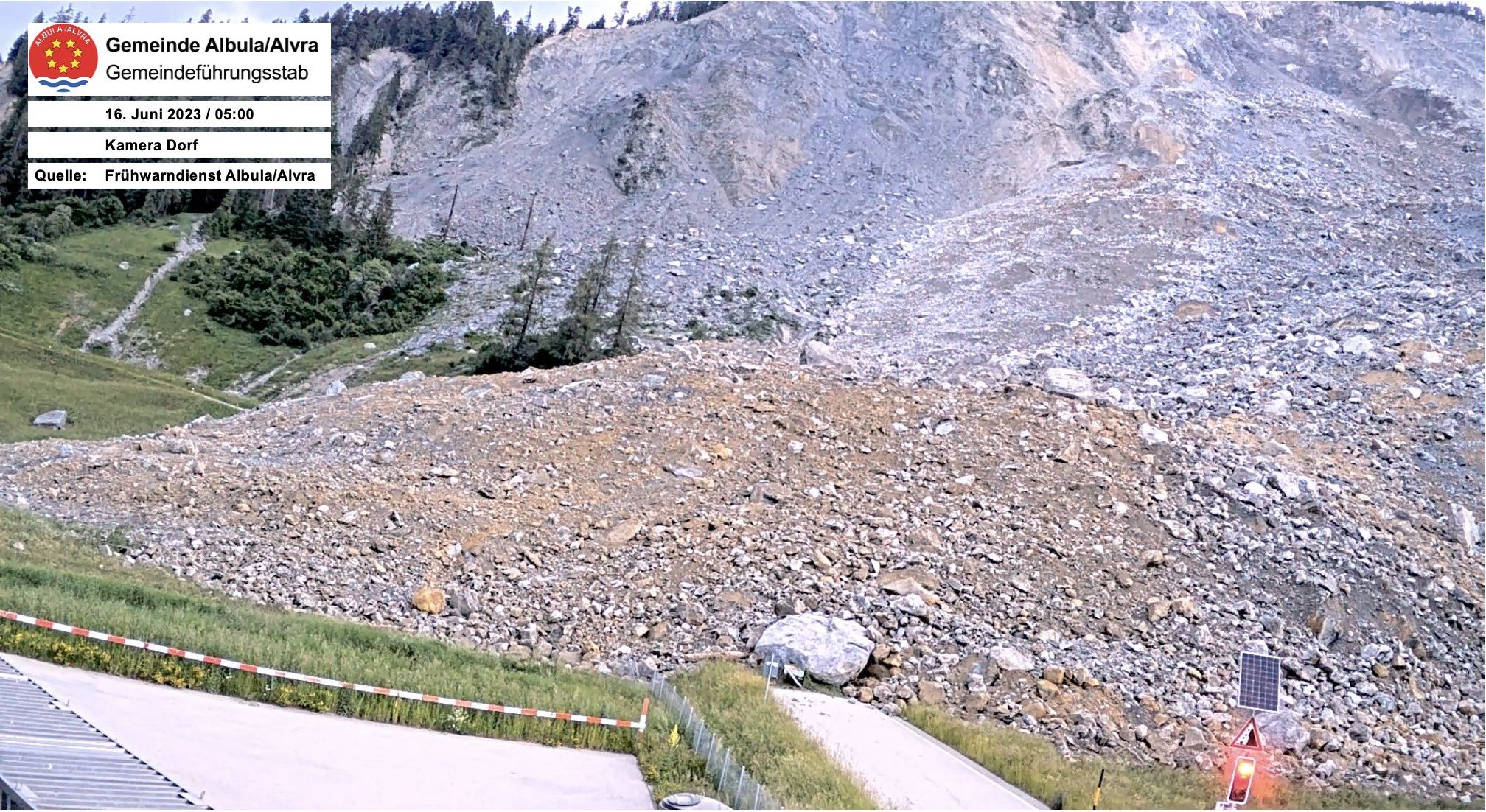 Dorpje Brienz ontsnapt aan rotslawine - Bergsport.nl